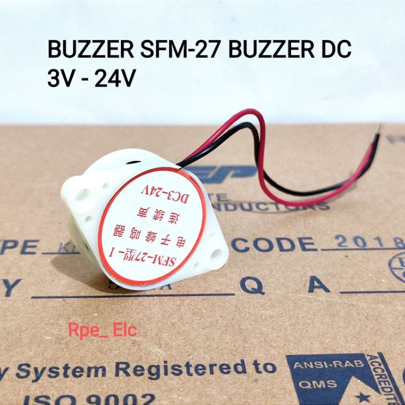 Jual BUZZER SFM-27 BUZZER DC 3V - 24V | Shopee Indonesia