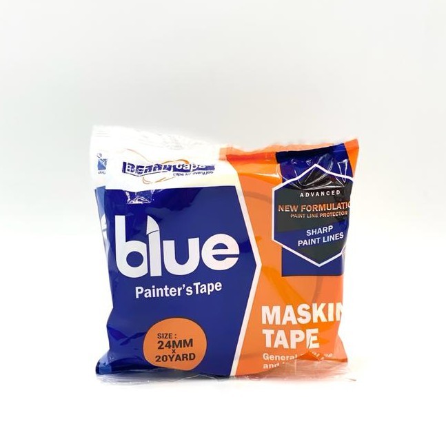 Jual ( StaLand ) MASKING TAPE BERRY 24 MM / Lakban Kertas Masking Tape ...