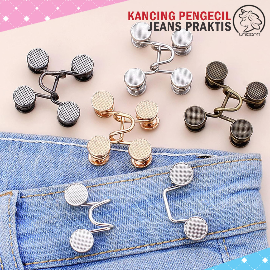 Jual KANCING PENGECIL JEANS Aneka Motif Mudah Digunakan | Shopee Indonesia