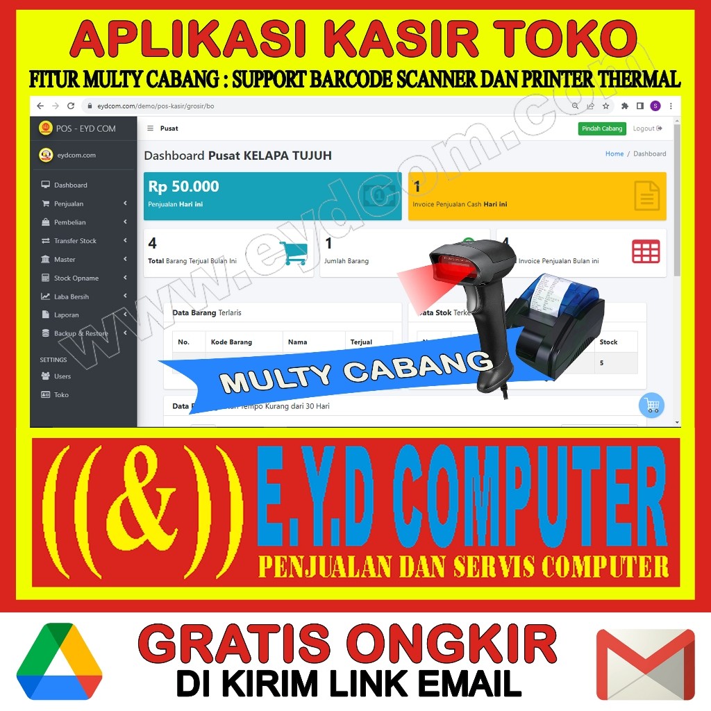 Jual SOURCE CODE APLIKASI POS KASIR GROSIR MULTI CABANG UNTUK BANYAK TOKO DAN OUTLETS SERTA ...