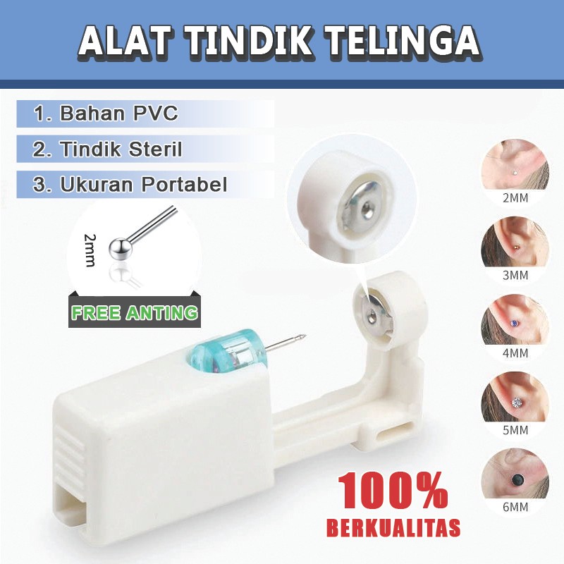 Jual Tindik telinga Ear piercing alat tembak pasang anting kuping ...