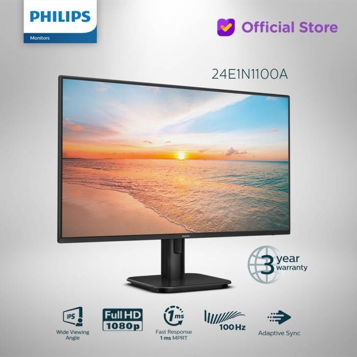 Jual Monitor Philips 24E1N1100A 24" IPS FHD 100Hz Built-in Speaker ...