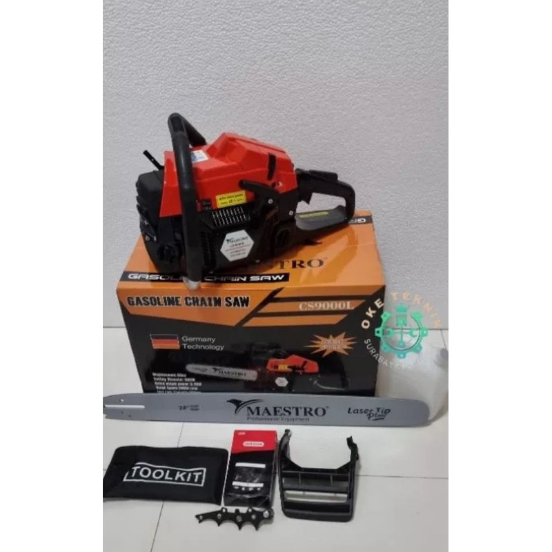 Jual CHAINSAW MAESTRO CS9000L / Mesin gergaji Kayu MAESTRO CS 9000L ...