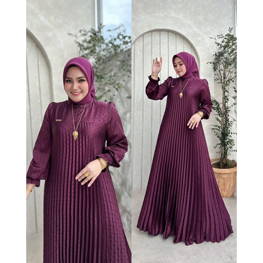 Jual ALARA SERIES 3 BAHAN SILK RUBY PLISKET BY IRNA | Shopee Indonesia