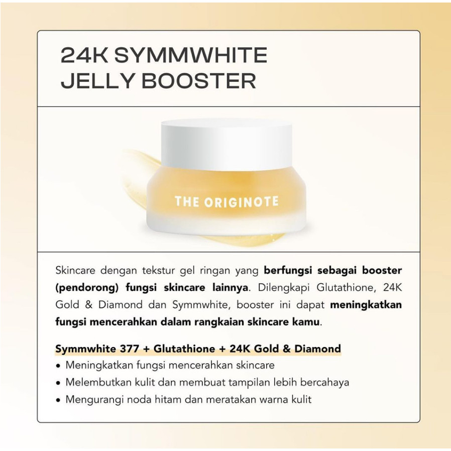 Jual ️Domestika ️ The Originote 24k Symwhite Jelly Booster - Serum ...