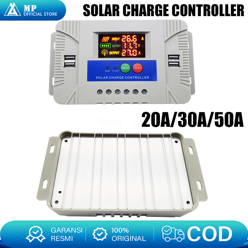 Jual 30A Solar Charge Controller/Pengontrol Surya 30A Layar LED Adaptif ...