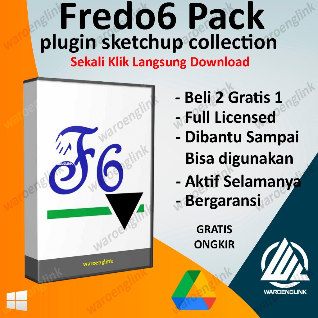 Jual Fredo6 pack plug-in for sketchup Windows | Shopee Indonesia