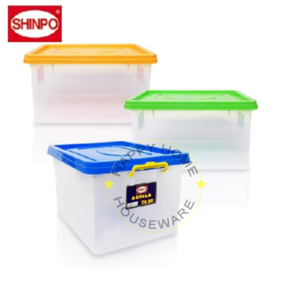 Jual SHINPO Kotak Penyimpanan Container 35 Liter AQUILA / Container Box ...