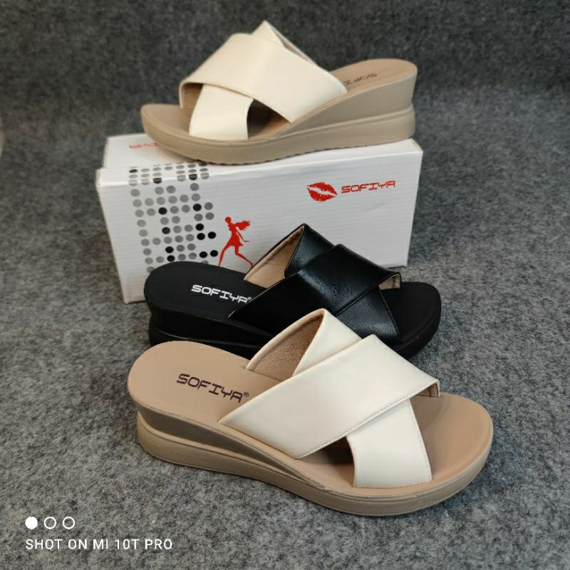 Jual [BISA COD] SOFIYA ORI 6910 44 WEDGES WANITA IMPORT TINGGI 5CM ...