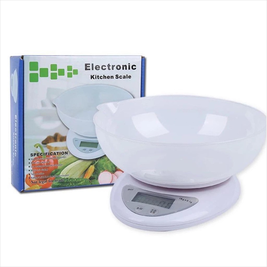 Jual CLAIYDREAM Timbangan Dapur Digital Mangkok 5kg / Timbangan Kue Digital Elektrik | Shopee ...