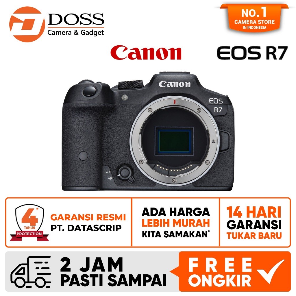 Jual Canon EOS R7 Mirrorless Camera Body Only / EOS R 7 | Shopee Indonesia