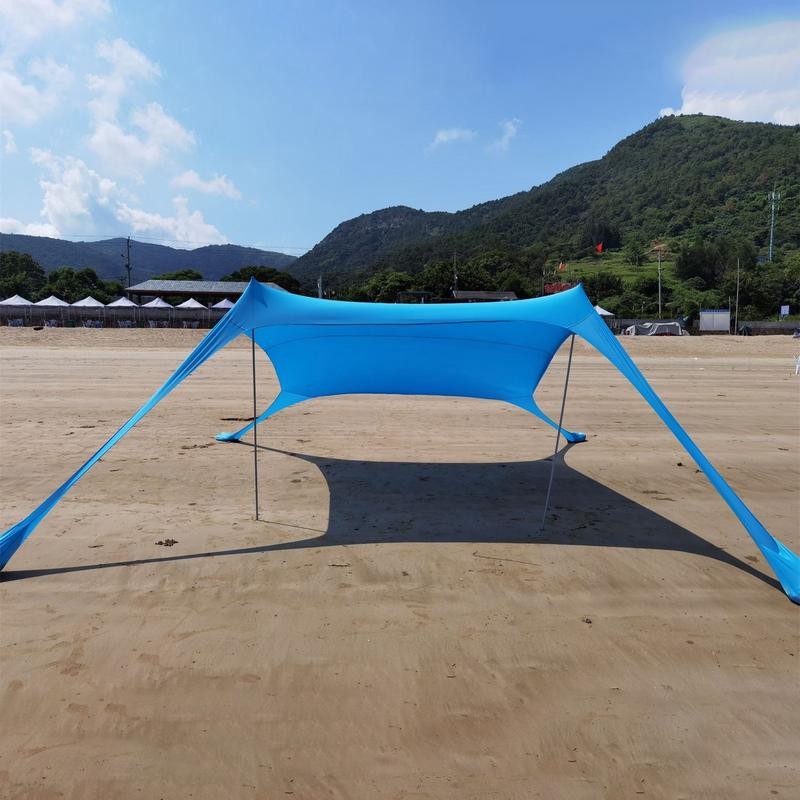 Jual Beach Tent Sun Shelter Beach Outdoor Shelter Tent Waterproof Patio ...