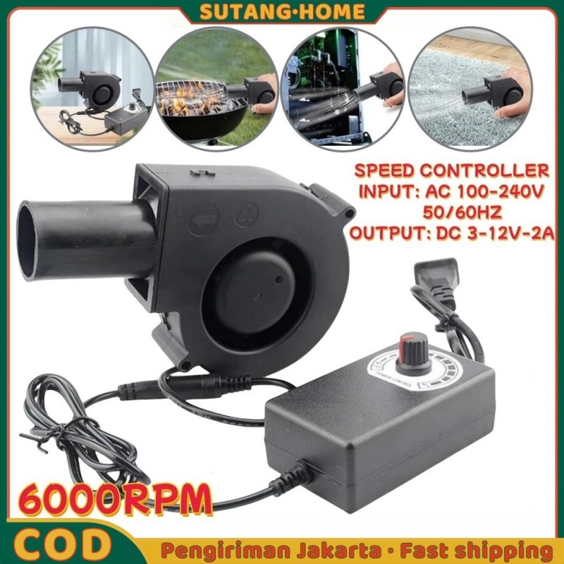 Jual 【SUTANG】6000RPM BBQ Blower Fan | Mini BBQ Kipas Angin Portable ...