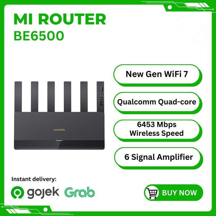 Jual xioMi Router BE6500 Dual Band Wifi 7 Qualcomm Quad-core 6500 Mbps Wireless Speed 2.5G LAN ...