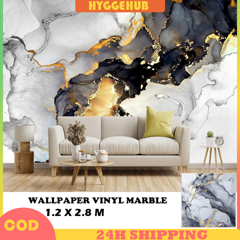 Jual Wallpaper Dinding Motif Vinyl Marble Foam Roll Sticker Dekorasi ...