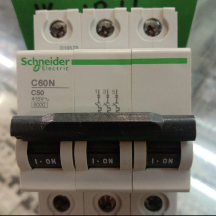 Jual Mcb c60n 3p 50a 63a schneider - 50A Barang baru dan original ...