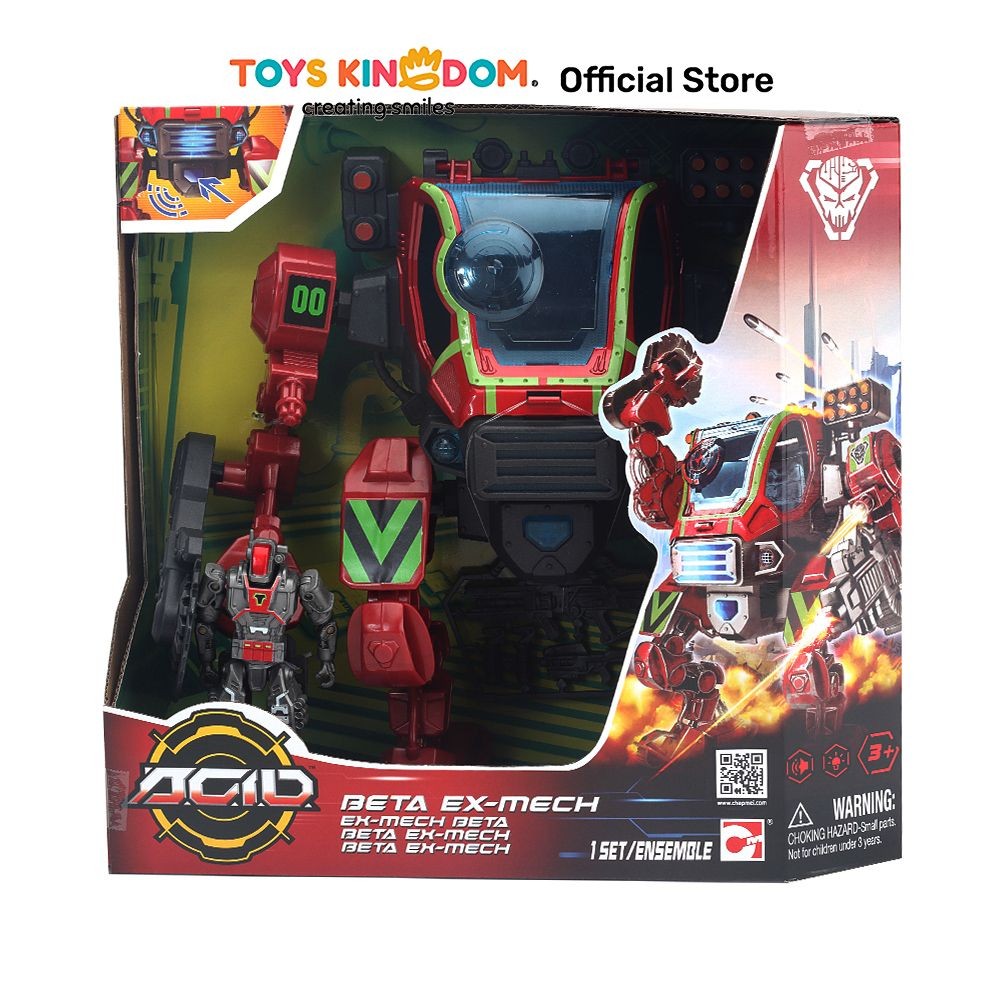 Jual Toys Kingdom Chap Mei Set Acid Robot Beta Ex-Mech - Merah Kids Toy ...