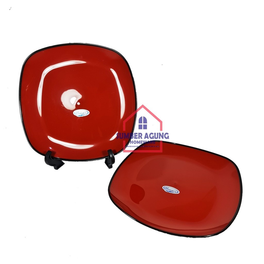Jual Piring Makan Besar plastik / Piring Segi Besar HIMARI 6883/6886 JP ...