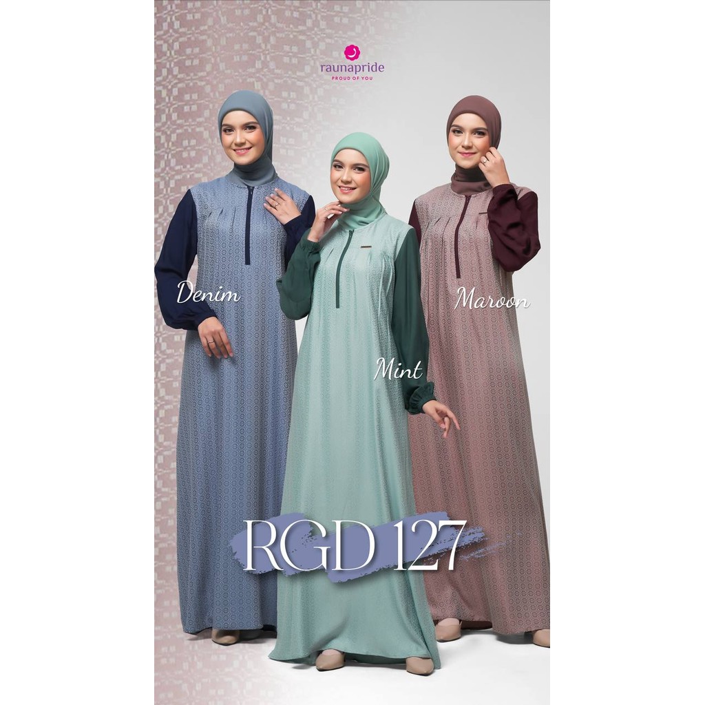Jual Rgd-127 Baju Gamis Wanita Muslimah Ukuran Ibu Dewasa by Rauna ...