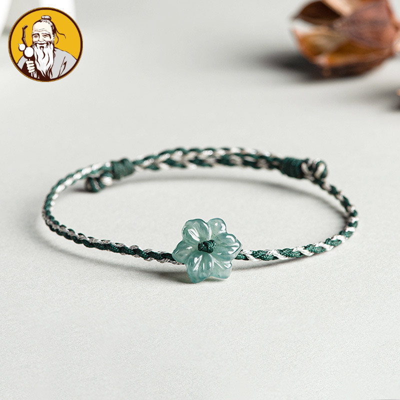 Jual Dengan Sertifikat：Natural Batu giok, gelang anggrek air biru ...