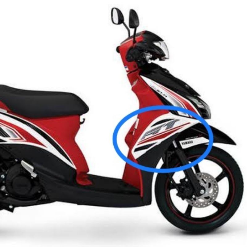 Jual original dek sayap panel samping mio gt kanan/kiri hitam putih 2BJ ...