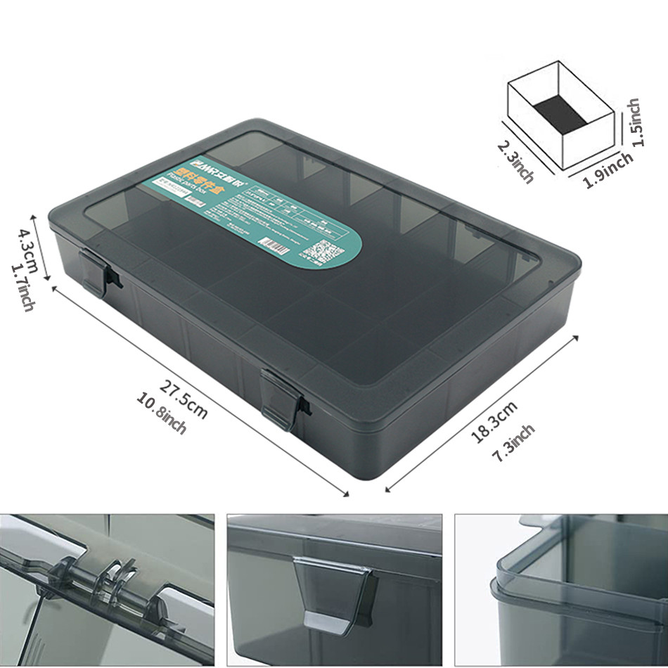 Jual Compartment Plastic Storage Box Jewelry Earring Bead Screw ...