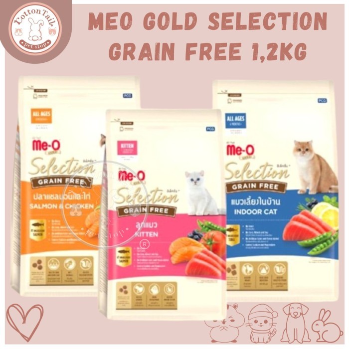 Jual MEO GOLD SELECTION GRAIN FREE CAT FOOD 1.2KG - Makanan Kucing ...