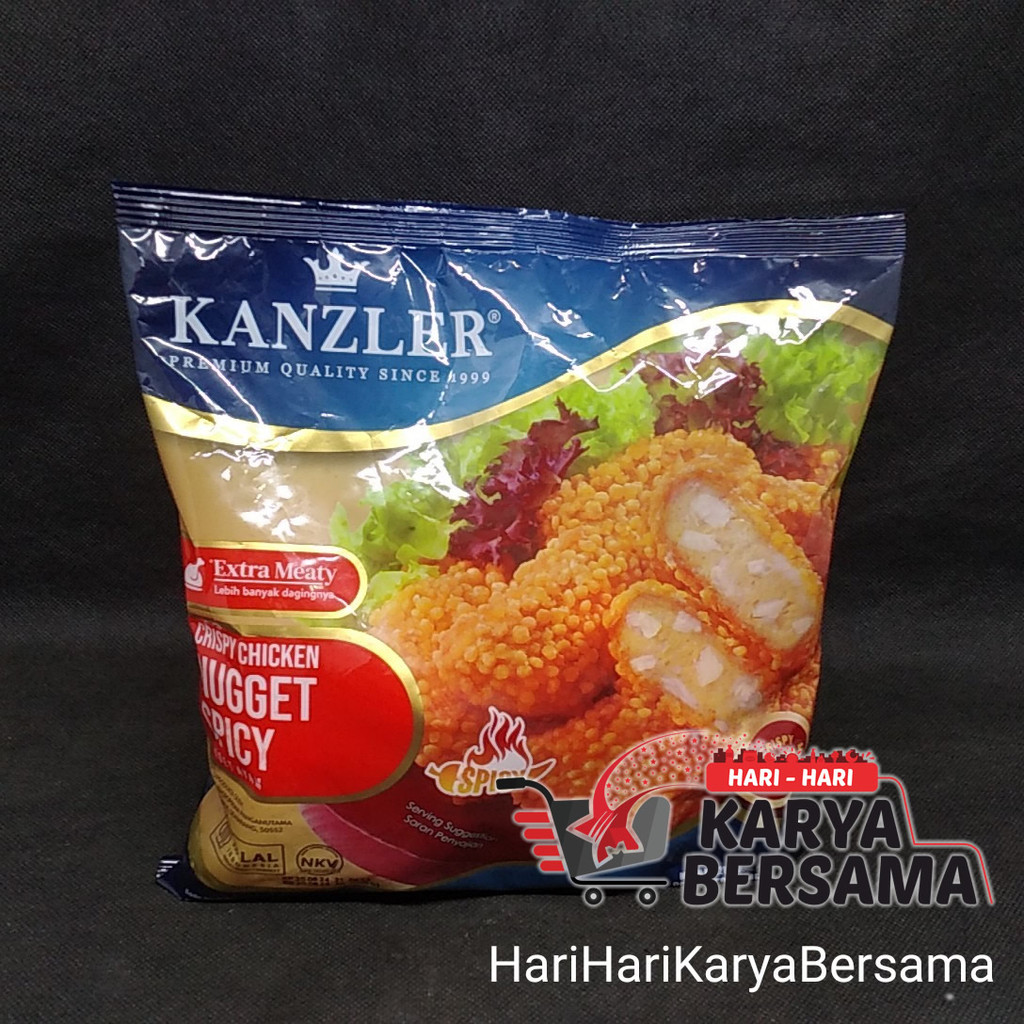 Jual MAKANAN BEKU KANZLER NUGGET CRISPY CHICKEN SPICY 450GR | Shopee ...