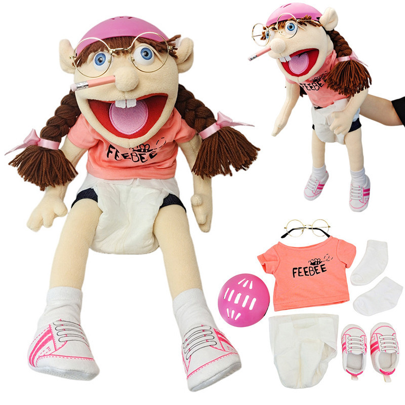 Jual Large Feebee Hand Puppet Jeffy Sister Muppet Plush Toy Brother ...