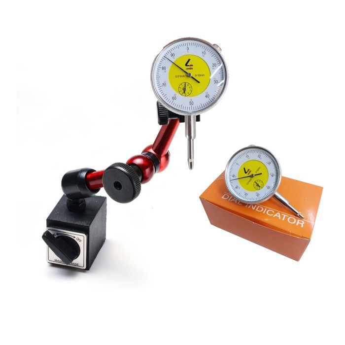 Jual Paket Dial Indicator + Magnetic Base Flexible Mini Dudukan ...
