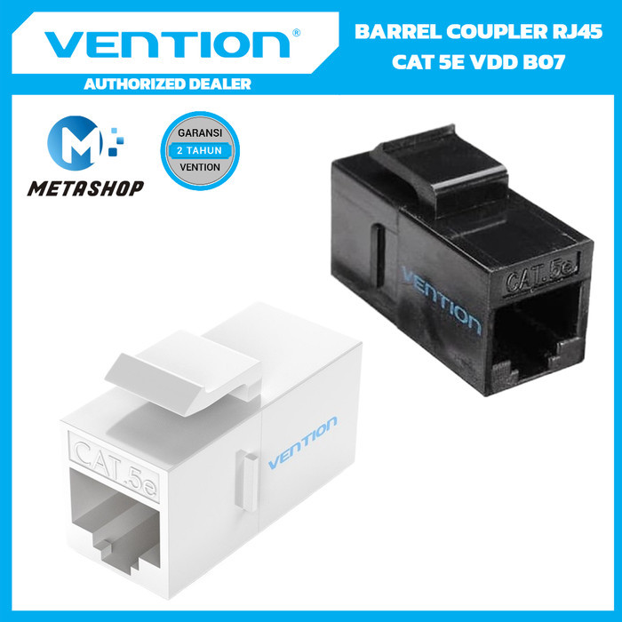 Jual VENTION VDD-B07 Konektor Sambungan Kabel LAN CAT.5E UTP Barel RJ45 ...