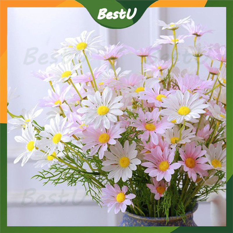 Jual Buket Bunga Daisy Blossom Aster Artificial Tanaman Hias Daisi ...