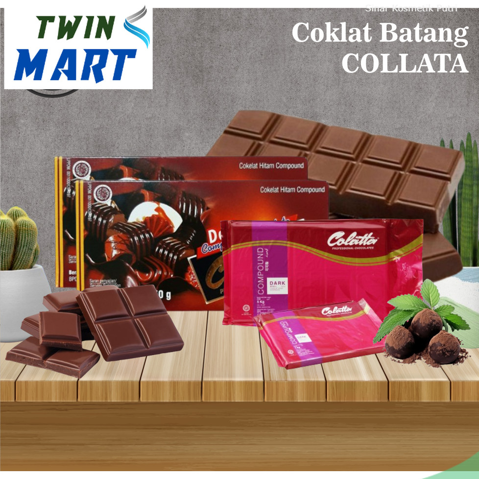 Jual Coklat Batang COLATTA / Collata Dark Compound Chocolate 250 Gram ...
