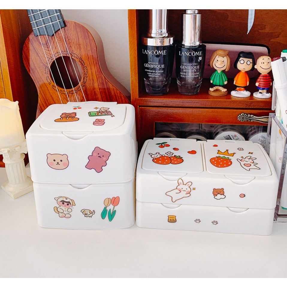 Jual Tempat Kosmetik Kapas Make Up Box Box Mini Lucu Serbaguna Mini ...