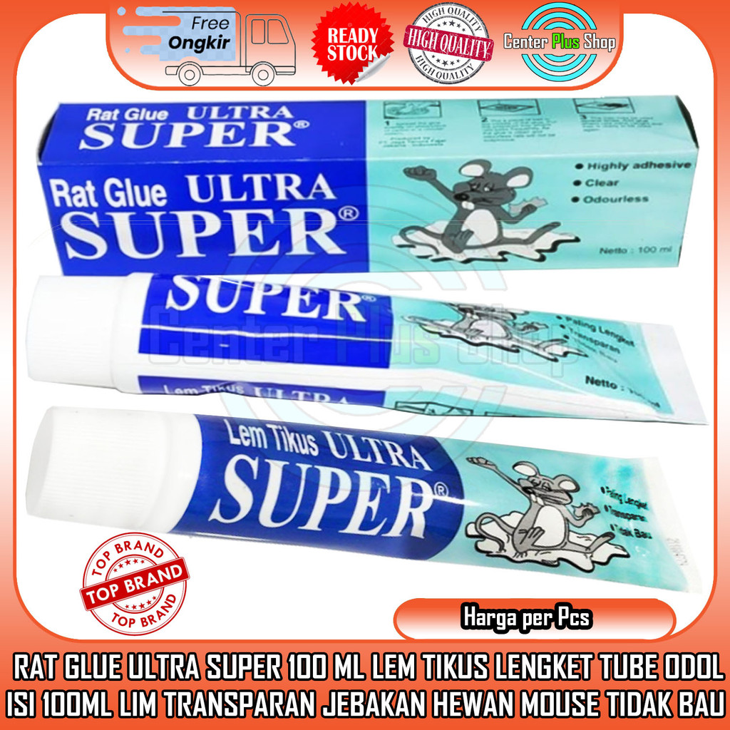 Jual Rat Glue Ultra Super 100 Ml Lem Tikus Lengket Tube Odol Isi 100ml ...