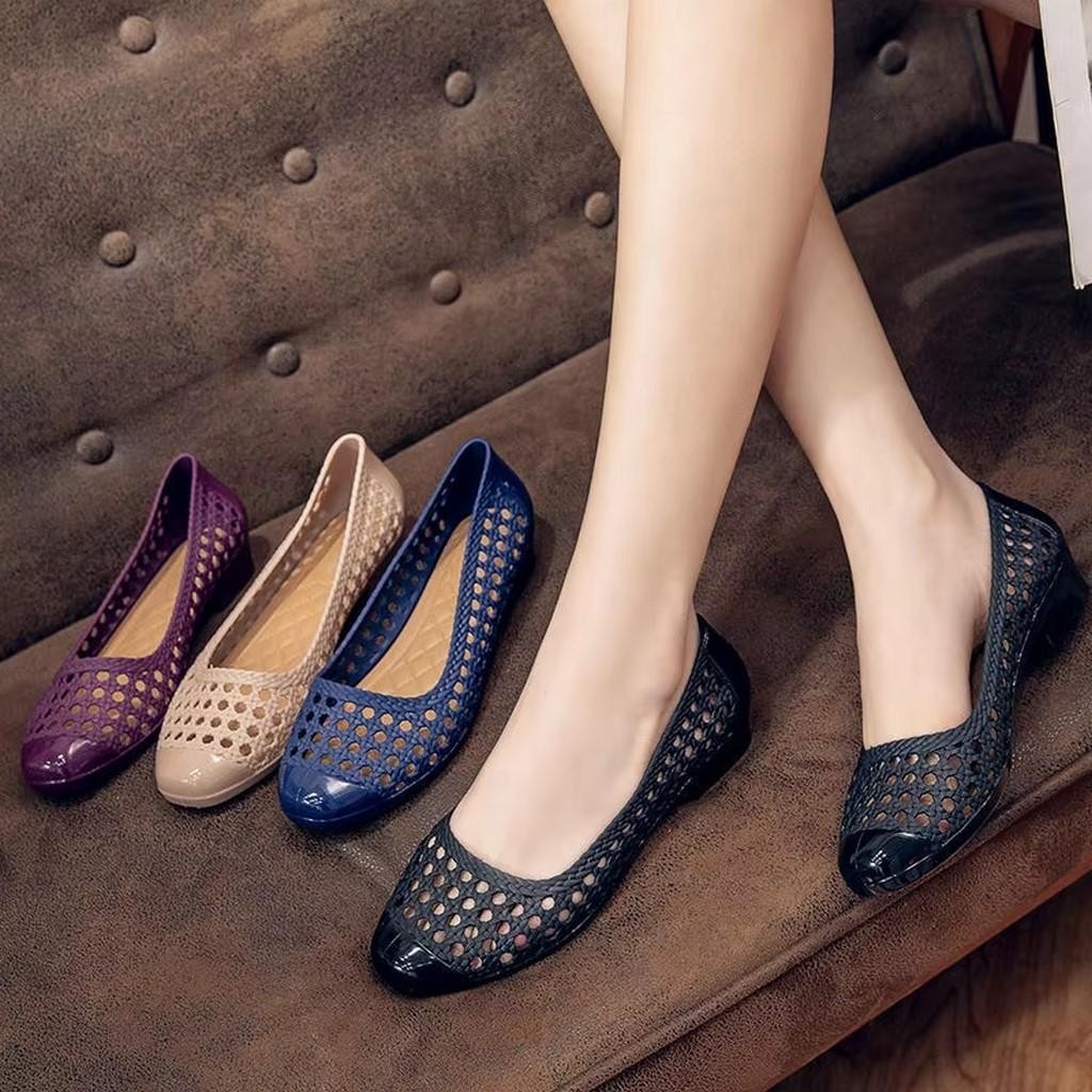 Jual Yamata Sandal Fashion Wanita Bahan PVC Anti Slip / Sandal Sepatu ...
