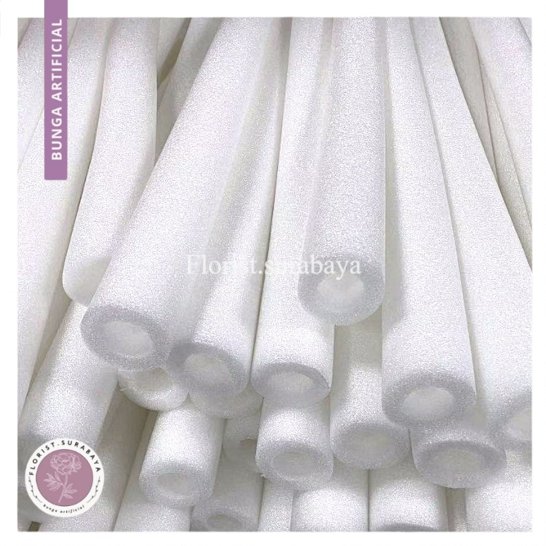Jual Foam Busa Bulat Putih Dekorasi 2 Meter Busa Bulat Elastis Busa ...
