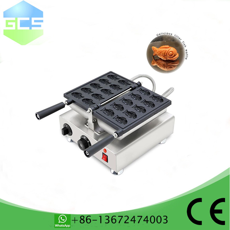 Jual 110v 220v Mini 12/10 PCS/plate Taiyaki waffle Machine Fish Waffle ...