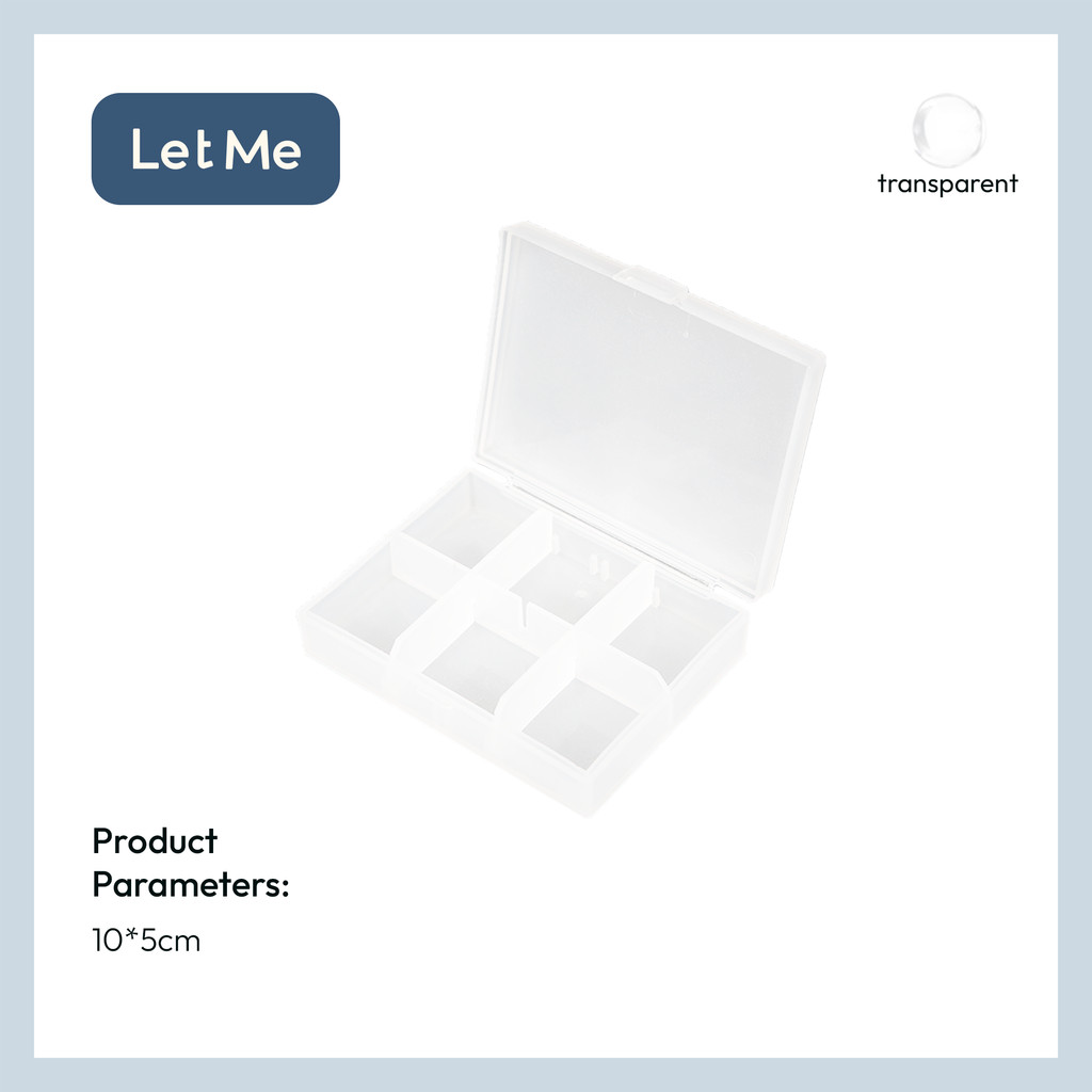 Jual Let Me Kotak Penyimpanan Obat Harian - Box Transparant Portable ...