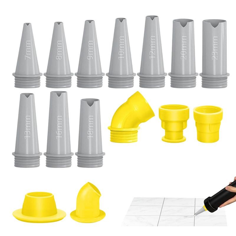 Jual Caulking Rubber Tips 15 Piece Hard Glue Guns Caulking Nozzles Easy ...