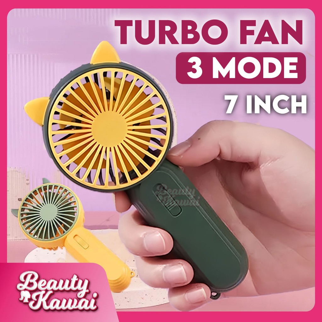 Jual KIPAS ANGIN MINI KARAKTER USB Lucu Rechargeable Fan | Shopee Indonesia