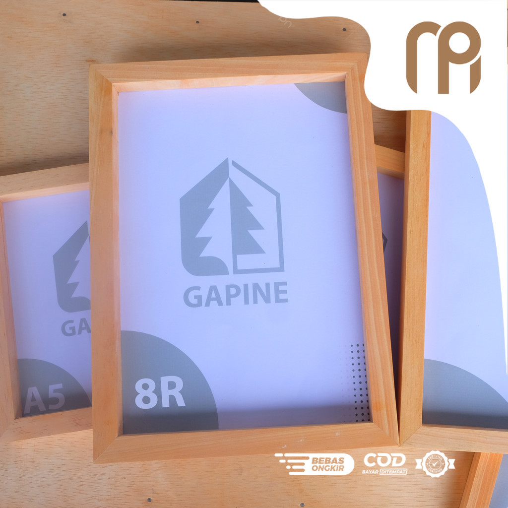 Jual Bingkai Kayu 8R 20,3 x 25,4 CM / Frame Kayu Pigura Kayu | Shopee Indonesia