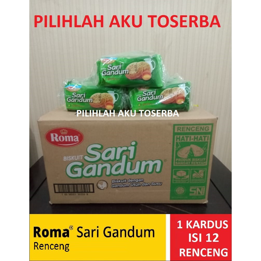 Jual Biskuit Roma Sari Gandum Renceng 39 Gram - ( HARGA 1 DUS ...