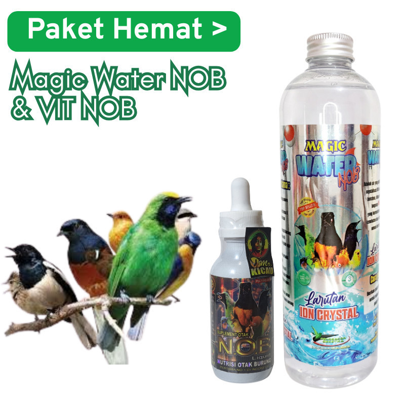 Jual [Paket Hemat] NOB Magic Water NOB & Vit NOB Suplemen Burung ...