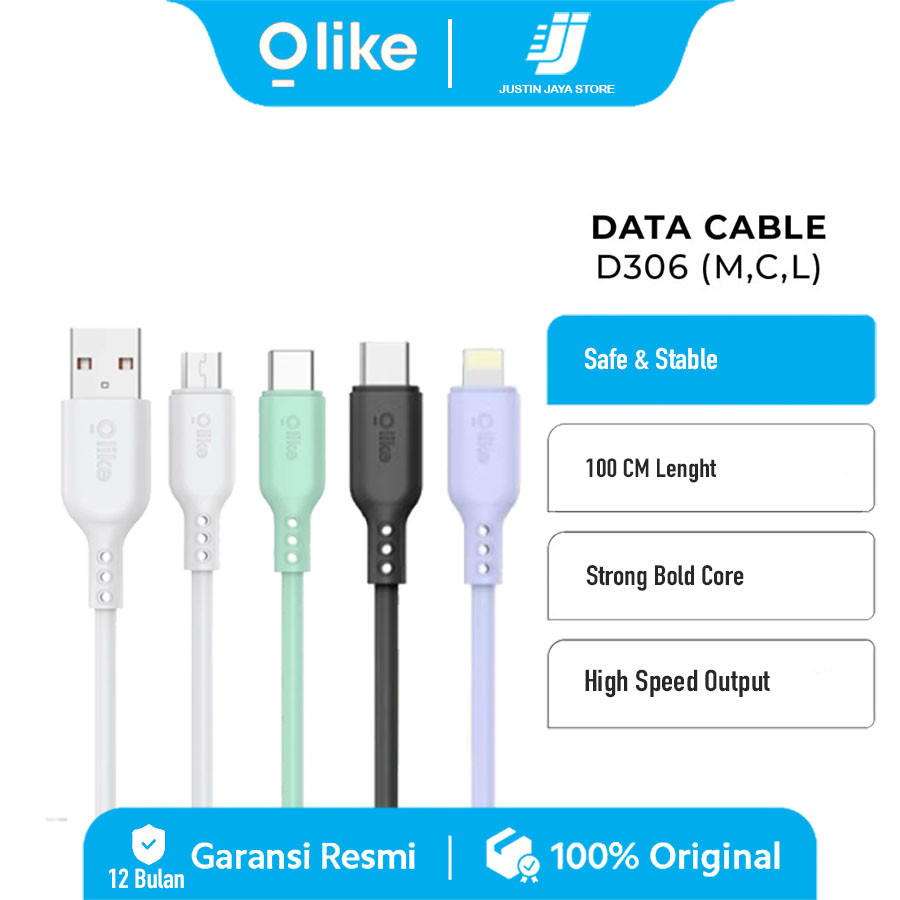 Jual Olike Kabel Data D306M Micro / D306C Type-C / D306L Lighting ...