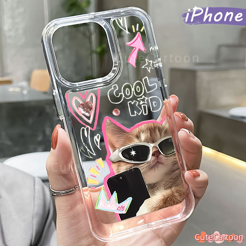 Jual Coretan Kucing motif Case iPhone 13 15 16 11 12 14 Pro Max XR X Xs ...