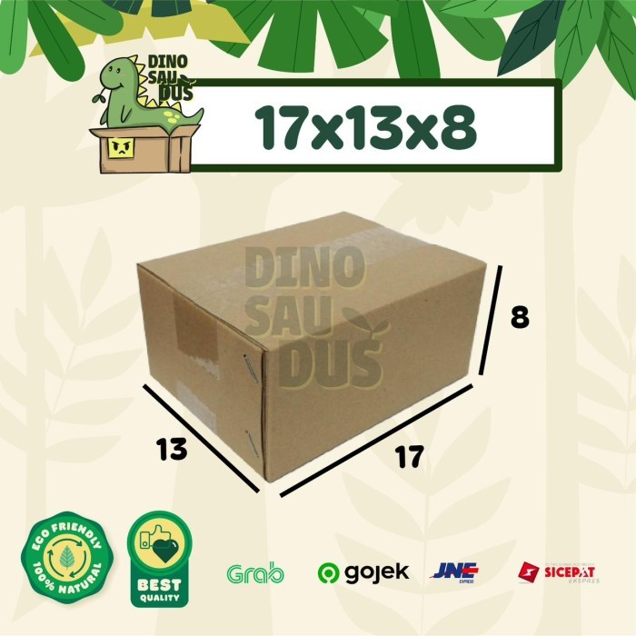 Jual 17x13x8 CM Corrugated Box Packaging KARDUS packing SHEET | Shopee ...