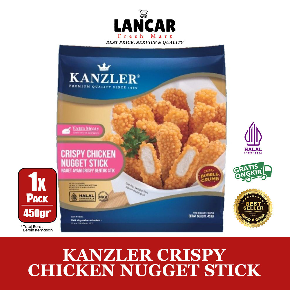 Jual KANZLER CRISPY CHICKEN NUGGET STICK 450GR / KANZLER CRISPY STICK ...