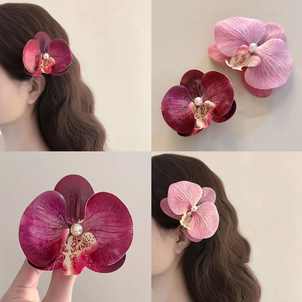Jual YOLO Jepit Rambut Bunga Anggrek Kupu-kupu Hiasan Kepala Gadis ...