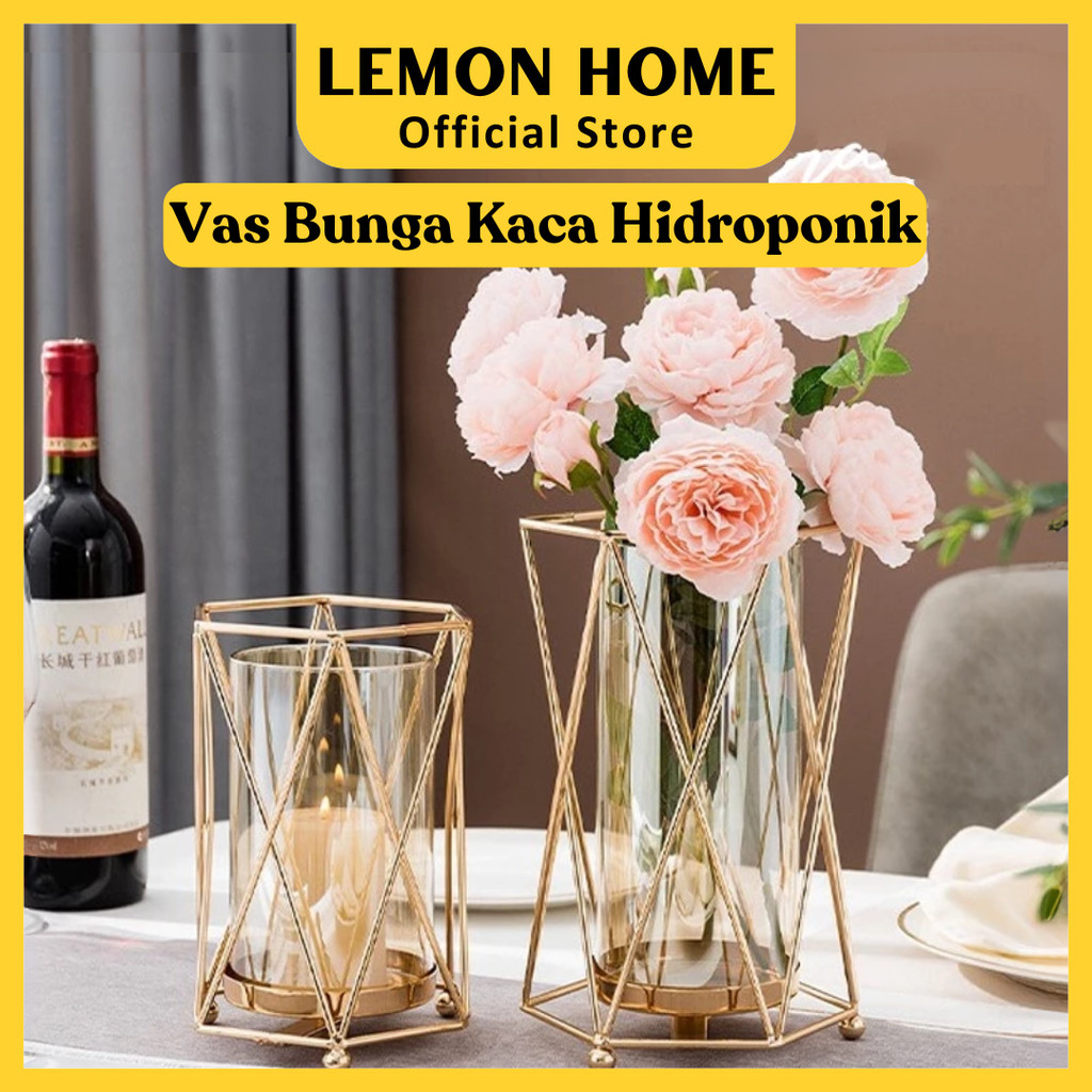 Jual Lemon Home [Garansi 1 Tahun] Vas Bunga Kaca Hidroponik Kreatif ...